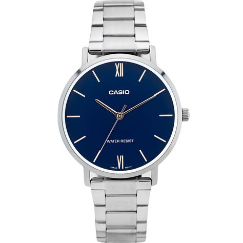 Casio นาฬิกาข้อมือผู้ชาย สายสแตนเลส รุ่น Mtp Vt01 ของแท้ประกันศูนย์ Cmg Shopee Thailand