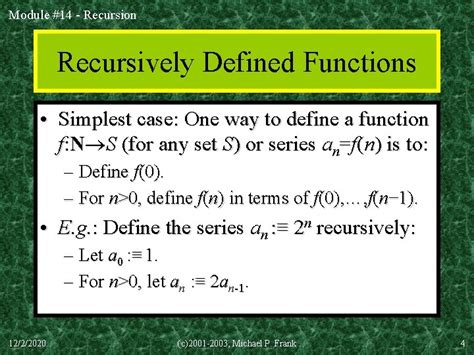 Module 14 Recursion Module 14 Recursion Rosen 5