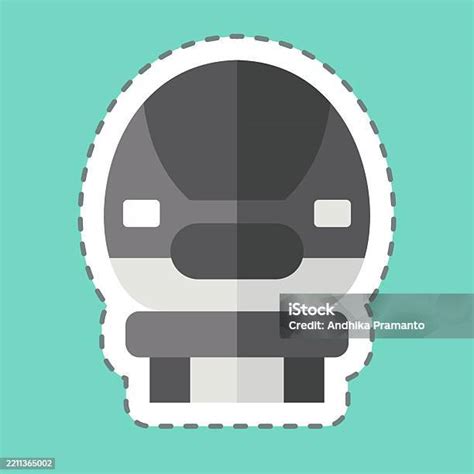 스티커 라인은 고속 열차를 잘라냅니다 차량 기호와 관련이 있습니다 편집 교통수단에 대한 스톡 벡터 아트 및 기타 이미지 교통수단 구급차 기관차 Istock