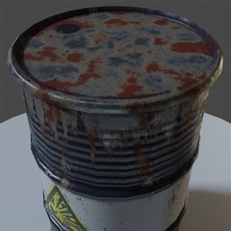 Explosive Barrel 3d Model By Goldenthumbs