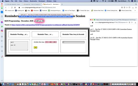 Dynamic Timer Web Browser Lifo Tutorial Robert James Metcalfe Blog