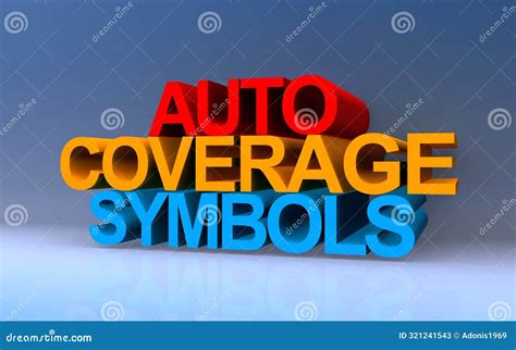 Auto Coverage Symbols On Blue Stock Illustration Illustration Of