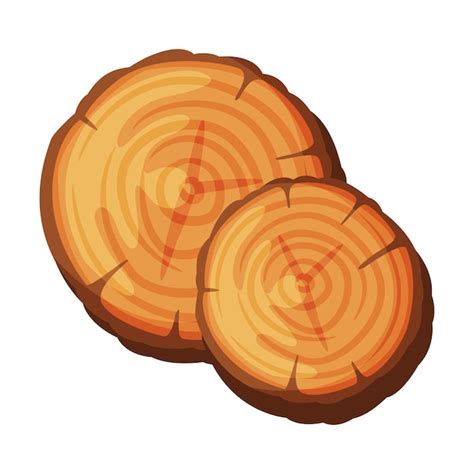 Premium Vector Tree Trunk Or Timber Cross Section Vector Illustration