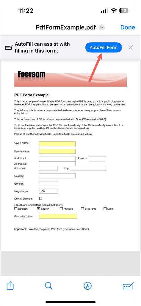 How To Auto Fill PDF Forms On IPhone And Mac