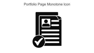 Portfolio Page Monotone Icon In Powerpoint Pptx Png And Editable Eps Format PPT Presentation