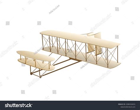 Wright Flyer Worlds First Flight Airplane Stock Vector Royalty Free 2280310431 Shutterstock