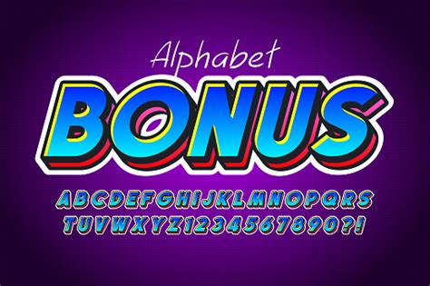 다채로운 3d 디스플레이 글꼴 디자인 알파벳 문자 3차원 형태에 대한 스톡 벡터 아트 및 기타 이미지 3차원 형태 광고