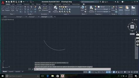 how to draw arc with specific length and radius in autocad templates