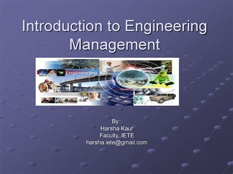 Introduction To Engineering Management By Harsha Kaur