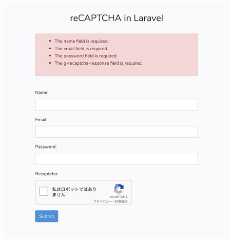 laravel5 7でrecaptchaを導入してみる laravel5 7 qiita