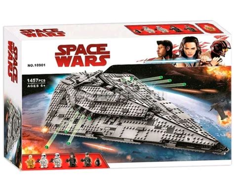 Конструктор Звездные войны Звёздный разрушитель Первого Ордена 1457 деталей 10901 купить с