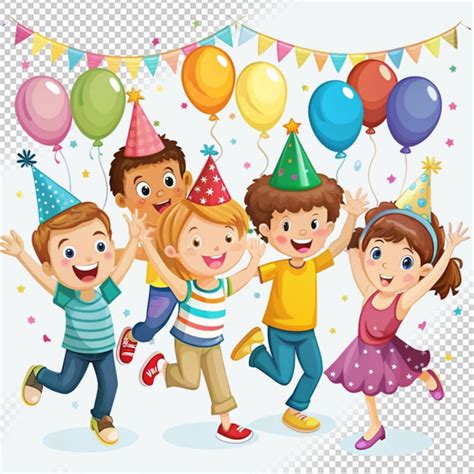 Детская вечеринка по случаю дня рождения Премиум Ai сгенерированный Psd