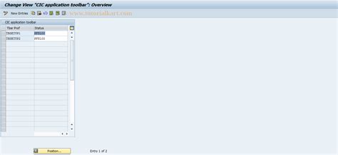 Cicu Sap Tcode Toolbar Profile Maintenance