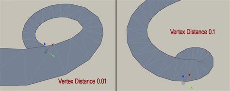 Resolved Untiy 6 Particle Trails Minimum Vertex Distance Has No Effect Below 01 Value