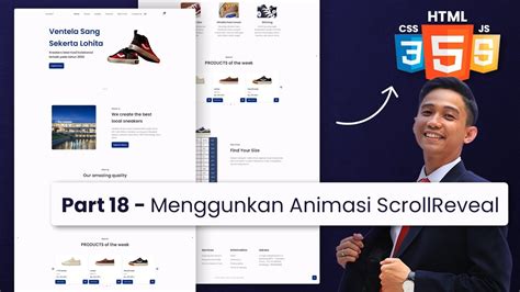 Part 18 Menggunkan Animasi Scrollreveal Responsive Website Design