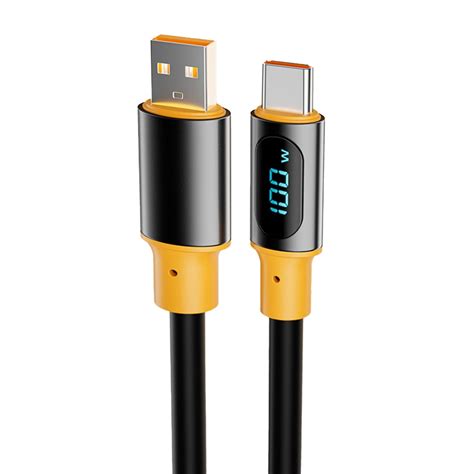 JZROCKER USB To Type C Power Cable 480Mbps Data Transfer Cord With LED Digital Display Walmart Com