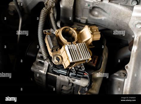 Alternator Rectifier Or Bridge Rectifier Of Car Alternator Automotive Parts Concept Stock