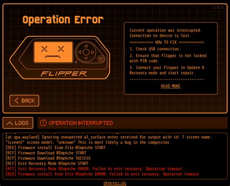 flipper stuck in dfu firmware update qflipper flipper forum