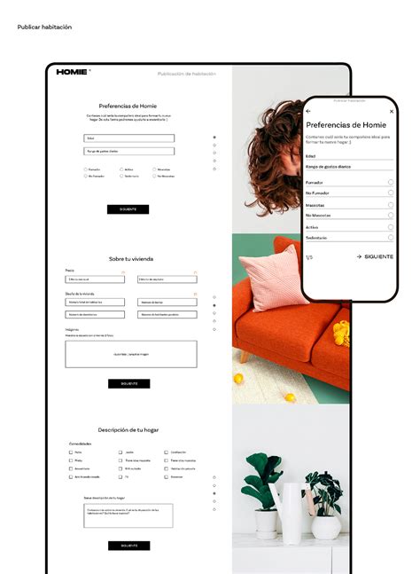 Homie App Web UX UI Design Behance