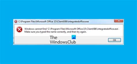 Windows Cannot Find Integratedoffice Exe Error While Installing Office