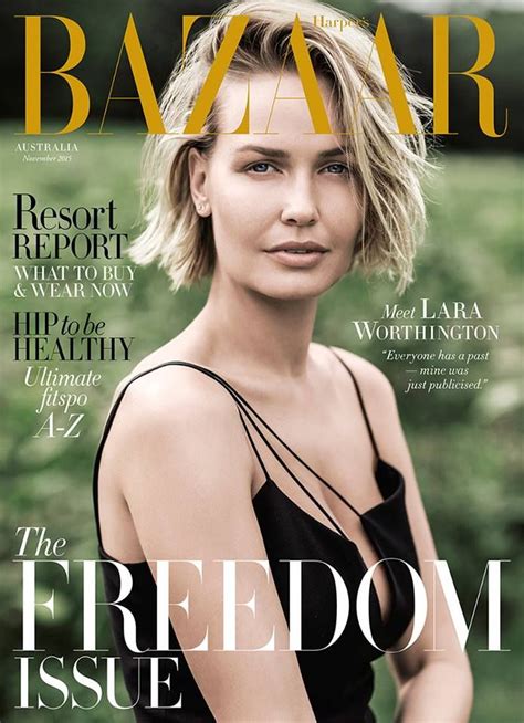 Lara Bingle Harpers Bazaar Nov 15 Australia Lara Worthington Hair