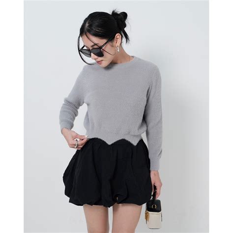 Jual By Nama Calla Crop Cardigan Atasan Crop Wanita Knit Crop Wanita Crop Top Crop