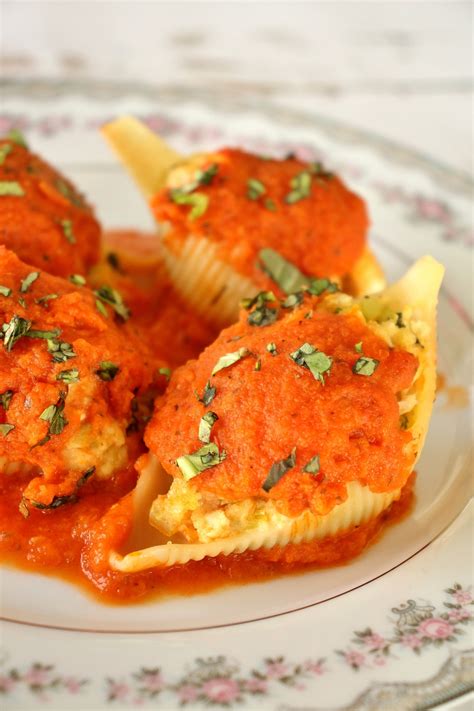 Crab Stuffed Shells With Orange Scented Tomato Sauce Mission Food