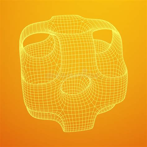 Wireframe Ported Cube Stock Vector Illustration Of Molecule 114952759