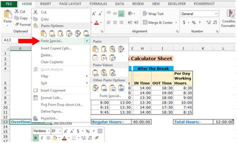 Copying And Pasting Cell Content Along With Formatting And Without Formatting