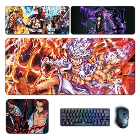 Anime One Piece Xxl Mousepad Shanks Zoro Luffy Ace Sanji Water Law Large Mouse Pad Manga