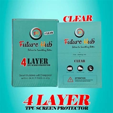 Future Hub Layer Clear Tpu Screen Protection Flat Edge Packaging Type Box At Piece In