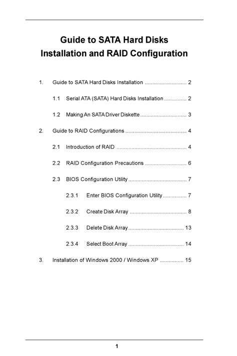 Guide To SATA Hard Disks Installation And RAID Configuration DocsLib