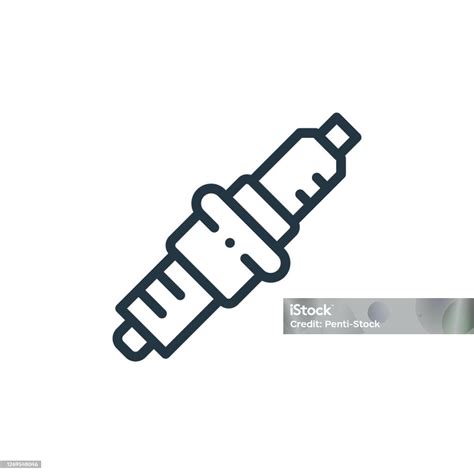 흰색 배경에서 격리된 플러그 벡터 아이콘을 스파크합니다 개요 얇은 라인은 웹 사이트 디자인 및 모바일 응용 프로그램 개발을위한 플러그 아이콘을 촉발 얇은 선 스파크 플러그