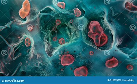 Inflamed Human Lymph Node Under A Microscope Inflamed Tonsils Lymph