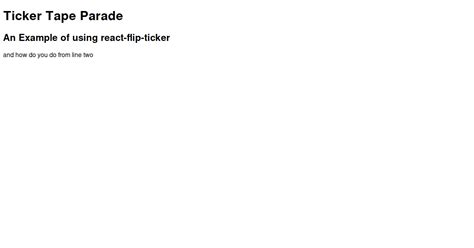 React Flip Ticker Examples Codesandbox