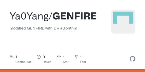 Github Ya0yanggenfire Modified Genfire With Dr Algorithm