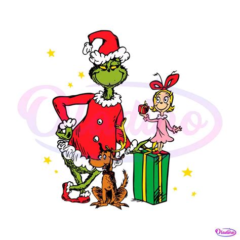 Christmas Grinch Max Cindy Lou Who SVG Oladino
