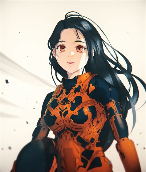 Artstation Retro Anime Style Sci Fi Suit Girl