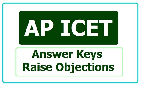 AP ICET Answer Key 2025 Raise Objection At Sche Ap Gov In Icet