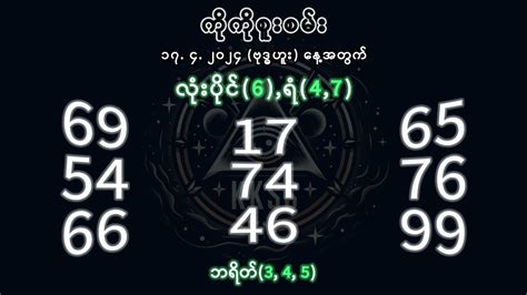 17 4 2024 ဗုဒ္ဓဟူး နေ့အတွက် 2d နံပါတ်တစ်ကွက်ကောင်း ကိုကိုစူးစမ်း Youtube
