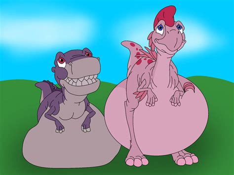 Chomper And Ruby With Stuffed Bellies By Nickthedragon2002 On Deviantart
