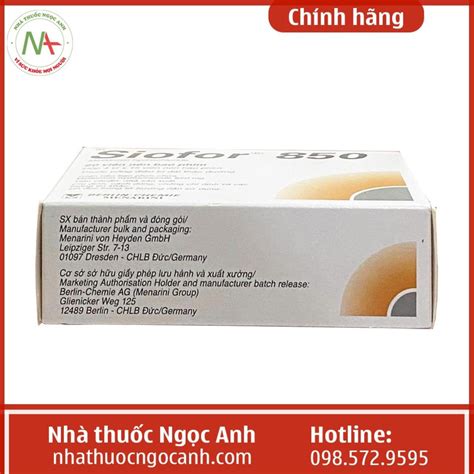 Thuốc Siofor 850 Là Gì Có Tác Dụng Gì Giá Bao Nhiêu Mua ở đâu