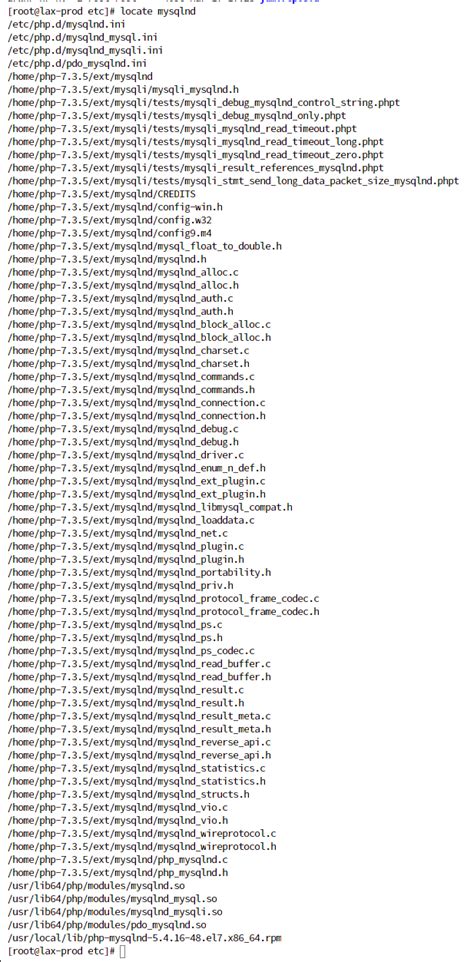 Mysql Rhel Php 735 With Mysqlnd And Apache Server Fault