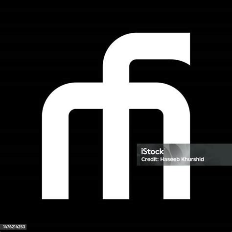 최소한의 Fm 로고 고급 배경에 Mf 편지의 아이콘입니다 Fm 모노그램 이니셜을 기반으로 한 로고 아이디어 전문적인 다양한 문자 기호와 배경에 Mf 로고 0명에 대한 스톡