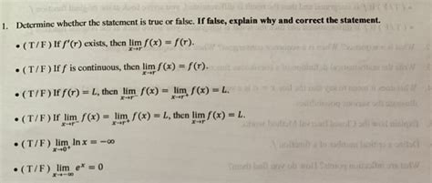 Solved Determine Whether The Statement Is True Or False If Chegg Com
