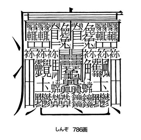 画数786画、しんぞ yozozのブログ