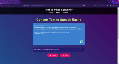 Koushik Debnath On Linkedin Texttovoice Html Css Javascript