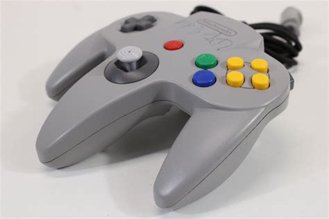 Official Nintendo 64 Controller Gray 6 10 Stick Cosmetic Wears N64 B Retro Games Japan