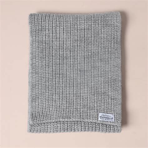 Nordic Knit Scarf Heather Grey Mtn Head