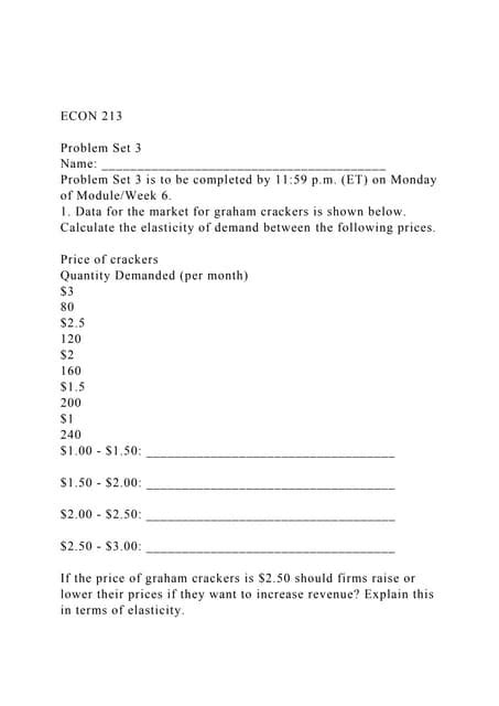 econ 213problem set 3name docx